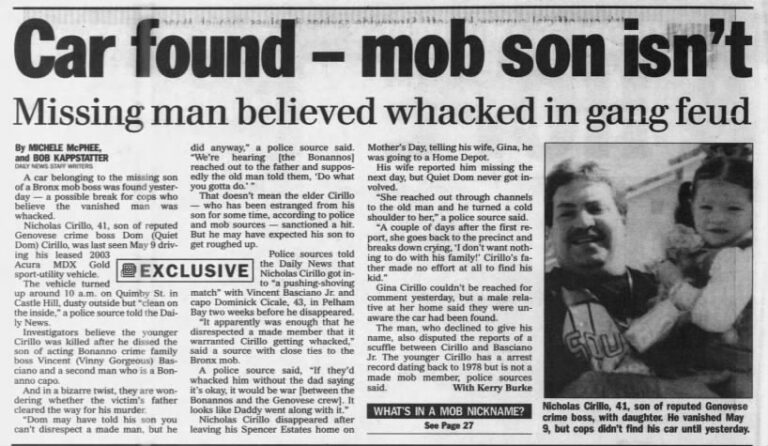 In Wake Of Quiet Dom’s Death, Murder Mystery Surrounding Genovese Mob ...